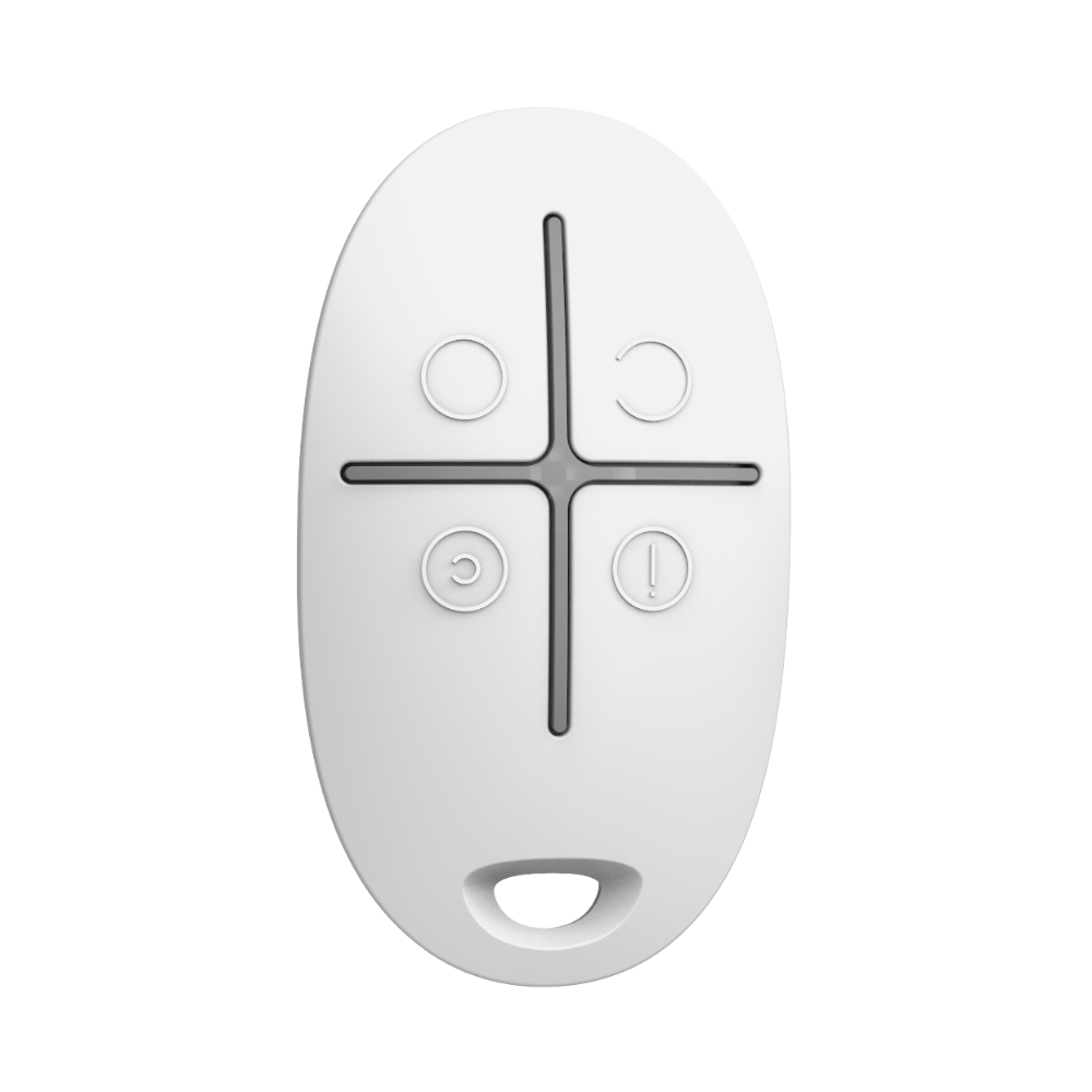 SpaceControl, Two-way wireless key fob with panic button White. — Video ...